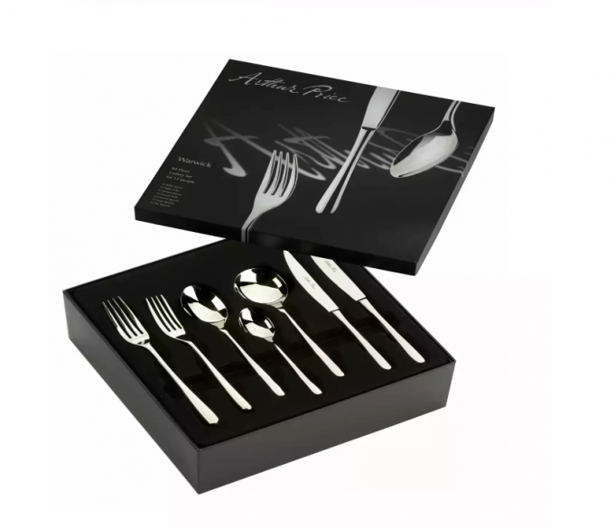 Paper Cardboard Dinnerware Packaging Boxes Recyclable Cutlery Gift Box