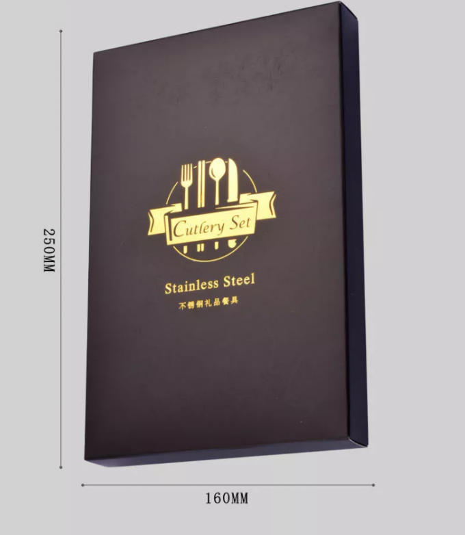 Flatware Dinnerware Packaging Boxes With 410 Stainless Steel Spoon And Fork