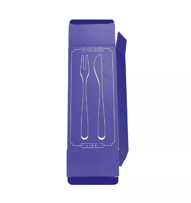 Varnishing Dinnerware Packaging Boxes Dinner Set Box For Fork Spoon