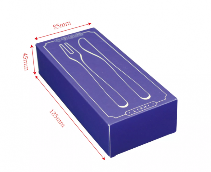 Varnishing Dinnerware Packaging Boxes Dinner Set Box For Fork Spoon