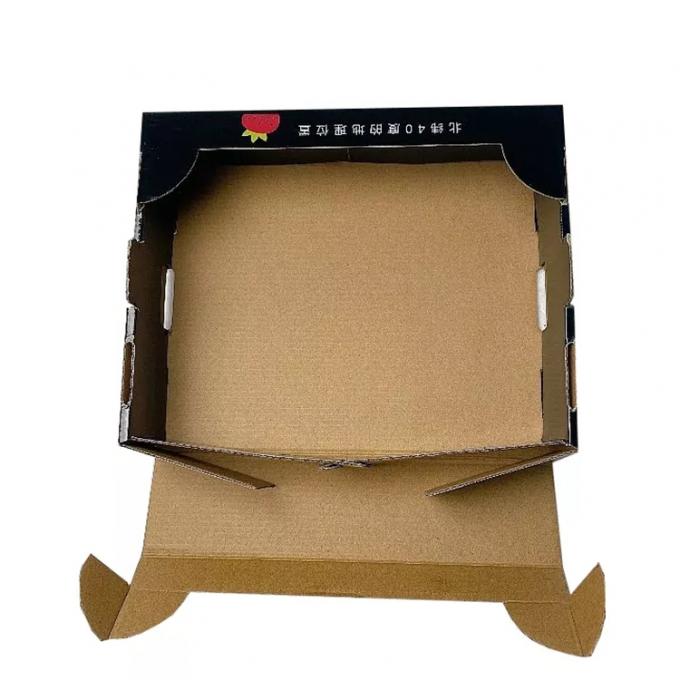 Art Paper C1S Corrugated Cardboard Strawberry Boxes Matt Lamination