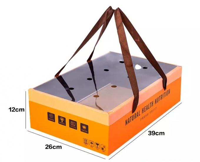 ISO Luxury Cardboard Fruit Packaging Boxes With Transparent Cover